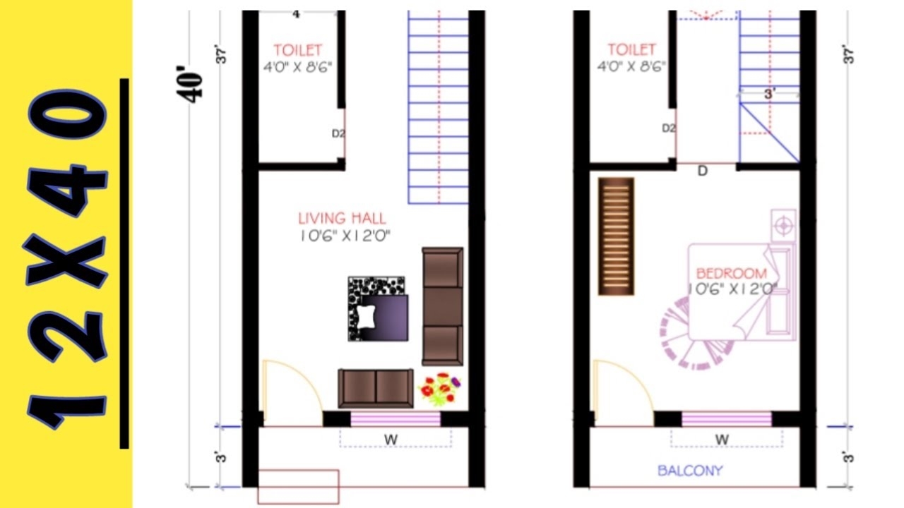 2 Bedroom 12X40 House Plans - houseplans.weloveprintables.net