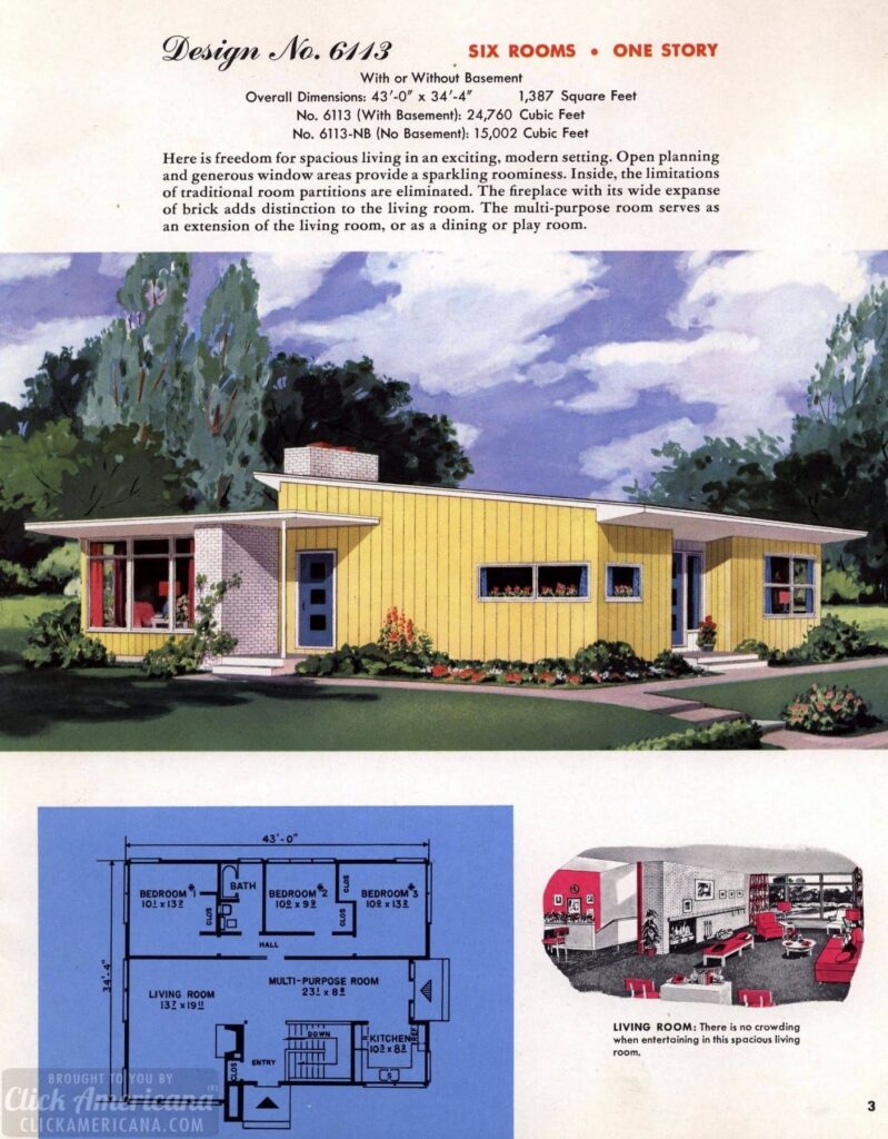 1950S Mid Century Modern House Plans - houseplans.weloveprintables.net