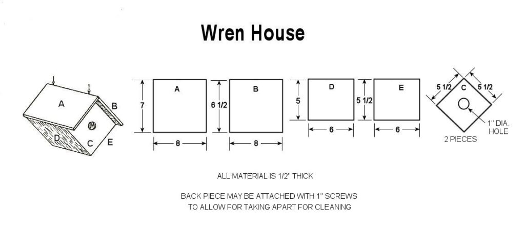 Wren Houses Building Plans - houseplans.weloveprintables.net