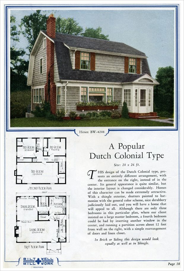 1920'S Dutch Colonial House Plans - houseplans.weloveprintables.net