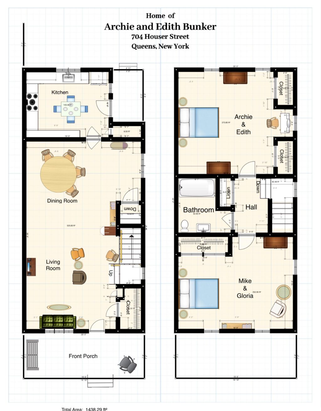 Archie Bunker House Floor Plan - houseplans.weloveprintables.net