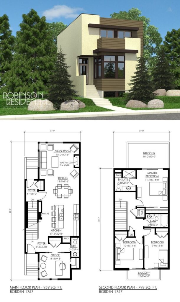 2 Story Narrow Lot House Plans - houseplans.weloveprintables.net